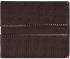 Fossil Sport Tourer, Portefeuille bi-Pliable pour Homme, Chocolat foncé, 11.1cm L × 12.7cm W × 1.27cm H