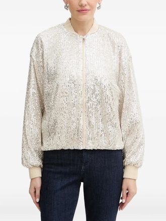 BOSS Jilloi sequinned jacket - Nude