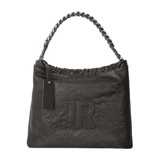 John Richmond Sac bandouli&egrave;re avec anse cha&icirc;ne tress&eacute;e - Femme - Sacs - Noir - Taille: ONE Size