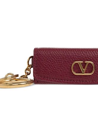 Valentino Garavani VLogo Key Case - Burgundy