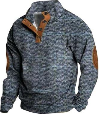 Generic Sweatshirts pour hommes pulls hommes printemps et automne hiver extérieur grande taille western décontracté col col manches longues sweat à capuche ma