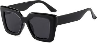 Generic Lunettes De Soleil Carr&eacute;es For Hommes Et Femmes, Id&eacute;ales For Les Voyages, La Conduite Ou Trajets Quotidiens(Black)