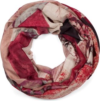 styleBREAKER Schlauchschal Loop Schal mit Hirsch Print
