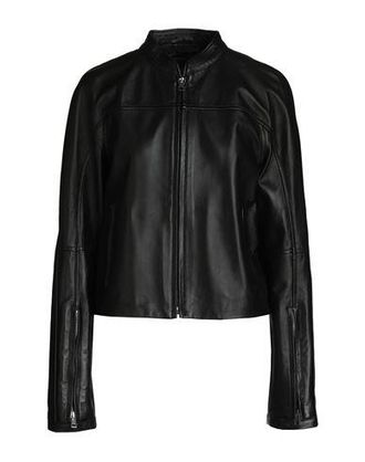 8 by YOOX LEATHER BIKER JACKET