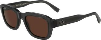Lacoste Homme, Accessoires, Gris, Taille: ONE Size Lunettes de soleil en ac&eacute;tate avec protection UV