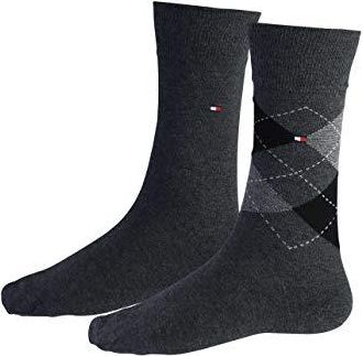 Tommy Hilfiger Homme Classic Chaussettes, Anthracit, 43-46 EU