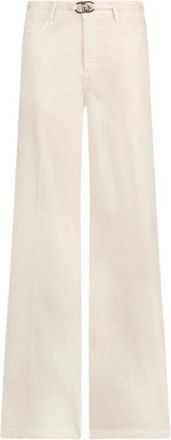 Liu Jo Femme, Pantalons, Beige, Taille: W29 Pantalon &Eacute;vas&eacute; avec Ceinture