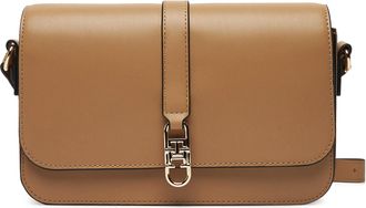 Tommy Hilfiger Handtasche Tommy Hilfiger Th Libre Flap Crossover AW0AW17723 Braun