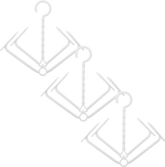 Artibetter OSALADI 3 St&uuml;ck Zusammenklappbarer Schuhtrockner aus Kunststoff Platzsparender H&auml;ngeregal Organizer mit Clips f&uuml;r Schuhe und Stiefel Praktischer Schuh