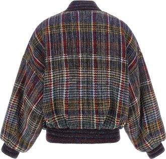 Missoni Check Pattern Wool Jacket - Navy