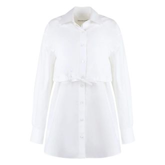 Alexander Wang Femme, Robes, Blanc, Taille: 36 FR Cotton Shirtdress