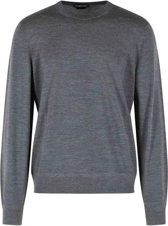 Tom Ford Rundhalspullover - Grau