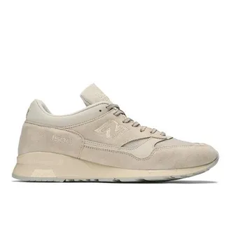 New Balance Unisexe Made in UK 1500 Elevated Essentials en Gris/Beige, Suède/Mesh, Taille 38.5 Large