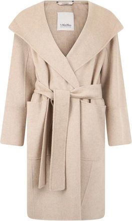 Max Mara Smmarmonia Manteau Robe - Femme - Manteaux - Beige - Taille: 38 FR