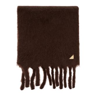 Max Mara &Eacute;charpe Freccia en laine - Femme - Accessoires - Brun - Taille: ONE Size