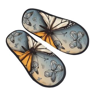 Generic Slippers Papillon Doux Pantoufles L&eacute;gers Hiver Chausson Pour Femmes Voyage Chambre L