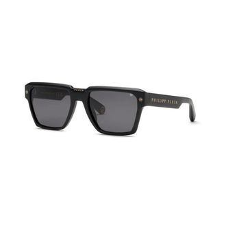 Philipp Plein Homme, Accessoires, Noir, Taille: 58 MM Spp201V 0700 Lunettes de soleil