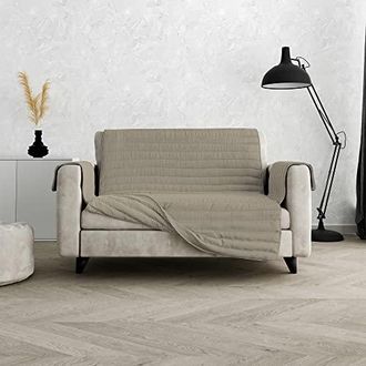 Italian Bed Linen Sofabezug Cozy Rutschfester, Taubengrau 2 Pl&auml;tze