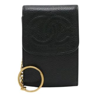 Chanel Pre-owned Caviar Skin Mini Pouch Lip Case - - Pre-owned - Damen - Schwarzk - ONE SIZE