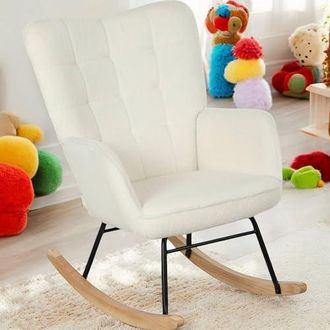 Furniture R Weißer Kinderstuhl, moderner Stil, weiche Dichtung, stabile Metallbeine, Elegantes Design, geeignet für Kinderzimmer, kompakt, bequem strukturiert, vi