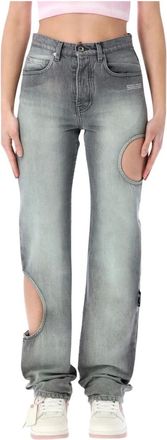 Off-white Femme, Jeans, Gris, Taille: W26 New Meteor Denim