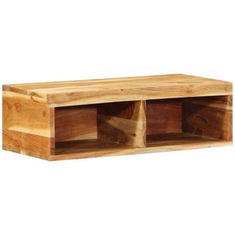 vidaXL Vidaxl - Meuble tv mural 60x30x19 cm bois massif dacacia