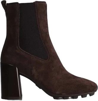 Hogan Stiefel - H695 Ankle Boots In Calfskin Suede - Gr. 37 (EU) - in Schwarz - f&uuml;r Damen