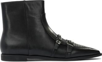 Pinko Pinko Stiefel - Leather Zippered Ankle Boots - Gr. 36 (EU) - in Schwarz - f&uuml;r Damen