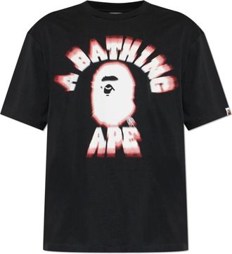 A Bathing Ape A Bathing Ape, Homme, Tops, Noir, Taille: S T-shirt avec Logo
