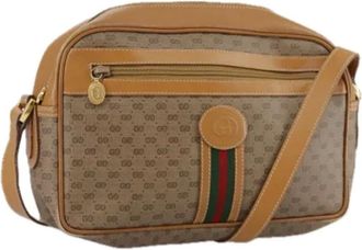 Gucci Pre-owned Cuir sacs-gucci - Femme - Pre-owned - Beige - Taille: ONE Size