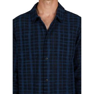 Les Deux Chemise droite &agrave; jacquard carreaux en coton