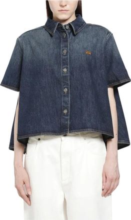 Loewe Double L Denimhemd - - Blouses & Shirts - Damen - Blau - 2XS