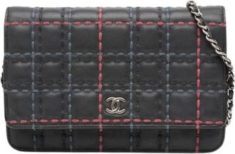 Chanel Pre-owned Gesteppte Leder Umh&auml;ngetasche - - Pre-owned - Damen - Schwarzk - ONE SIZE