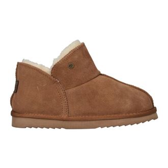 Warmbat Gem&uuml;tlicher Wildleder Hausschuh Stiefel - - Shoes - Damen - Braun - 37 EU