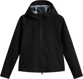 Woolrich Femme, Vestes, Noir, Taille: 36 FR Veste à Capuche Noire à Fermeture Éclair