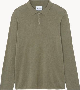 Kujten Pull cachemire soie col polo homme - Pull James