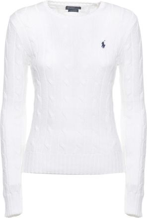Ralph Lauren Femme, Pulls, Blanc, Taille: 38 FR Pima Cotton Sweater