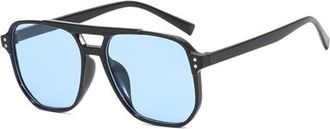Generic Lunettes De Soleil Carr&eacute;es &Agrave; Grande Monture For Hommes, Vacances For Femmes, Conduite(Blue)