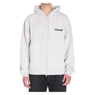 Balenciaga Herren, Sweatshirts & Hoodies, Wei&szlig;, LGr&ouml;&szlig;e