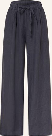 SoSUE Sosue Marlenehose Josy Aus Leinen blau