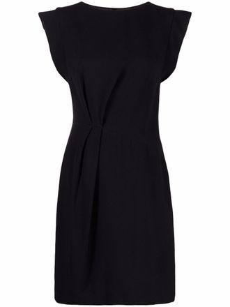 Alberta Ferretti robe courte &agrave; fronces - Noir