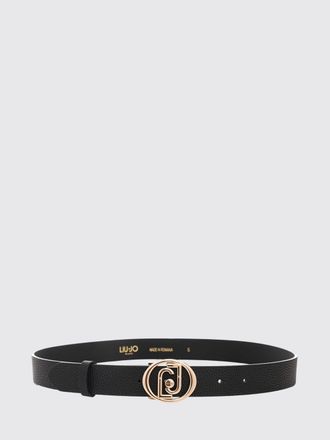 Liu Jo Ceinture ajustable en cuir avec boucle monogramme et passant