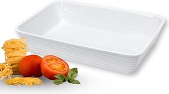 Küchenprofi Küchenprofi 750118220 Auflaufform, rechteckig 20 cm aus Hartporzellan, Weiß