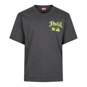 Diesel T-Box T-Aa2 T-Shirt - - Tops - Herren - Grau - S