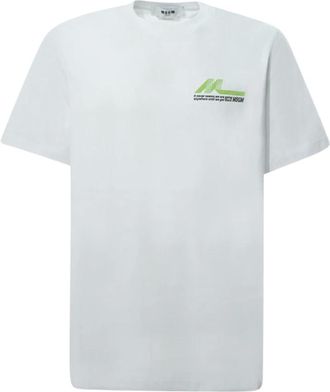 Msgm Msgm, Homme, Tops, Blanc, Taille: S Msgm T-shirts et polos Blanc