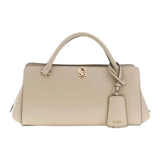 Guess Audrey Small Girlfriend Satchel - - Bags - Damen - Beige - ONE SIZE