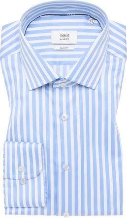 Eterna Streifenhemd aus Baumwolle in Vollzwirn-Qualität, Slim Fit in