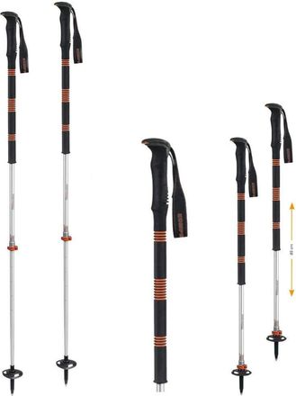 Komperdell Wanderstock Contour TITANAL II, Tourenstock, Trekkingstock, Skistock, Orange