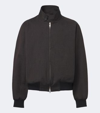 STUDIO NICHOLSON Veste bomber Over en coton et laine