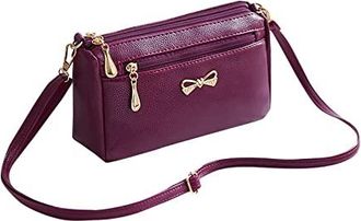 Generic Sac à bandoulière décontracté à bandoulière réglable pour femme, violet, Taille unique